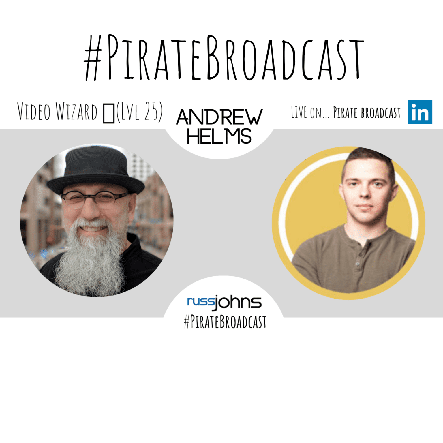 Join Andrew Helms on the #PirateBroadcast - russjohns